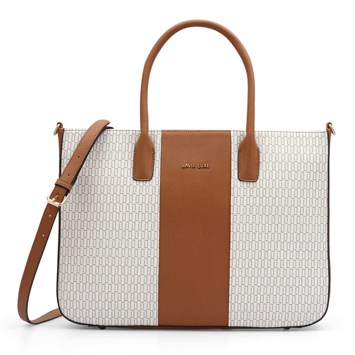 Lavie Luxe Mono Raily Pro Off White Large Women's Handbag – Lavie World